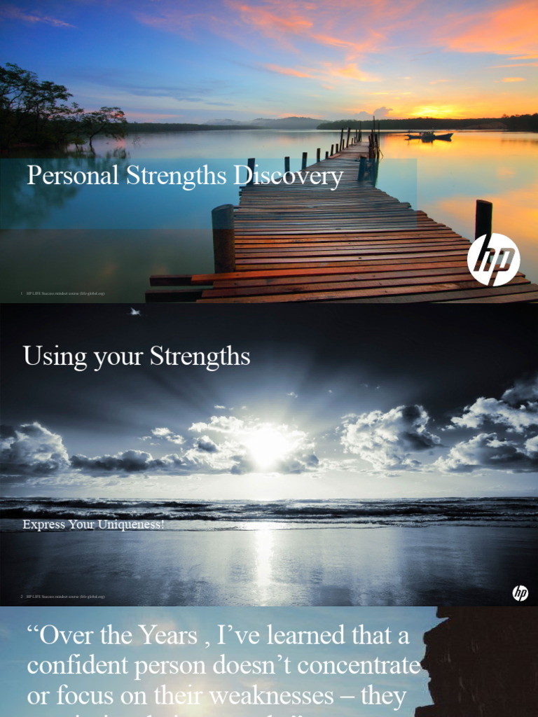 Strengths Assessment HP LIFE | PDF | Business | Self-Improvement