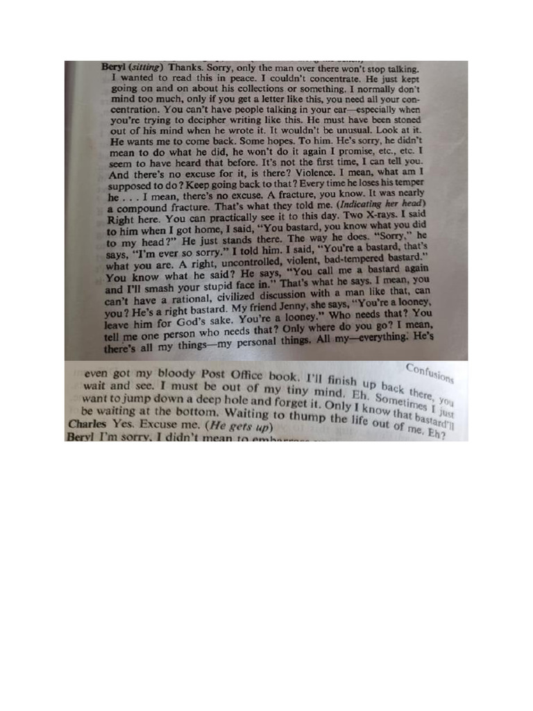 Beryl-Confusions-A Talk in The Park | PDF