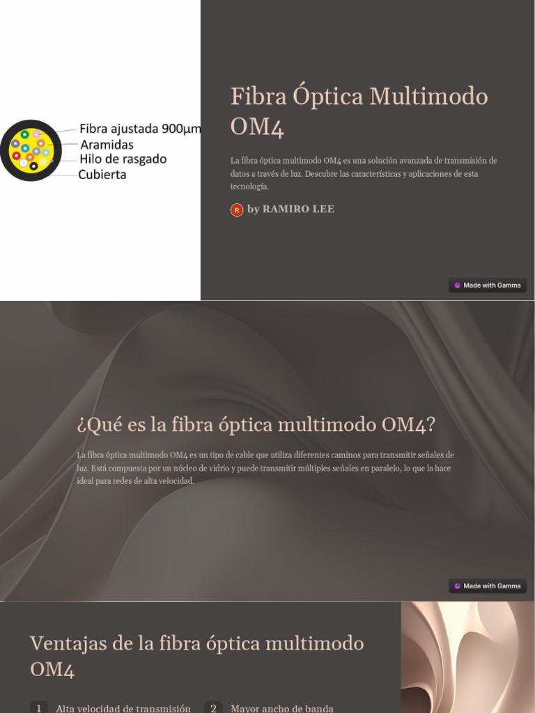 Fibra Optica Multimodo OM4 | PDF
