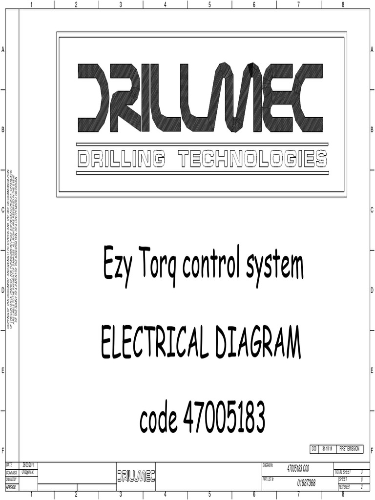Ezy Torq Control System Electrical Diagram: 3 28/03/2011 Chiappini M ...