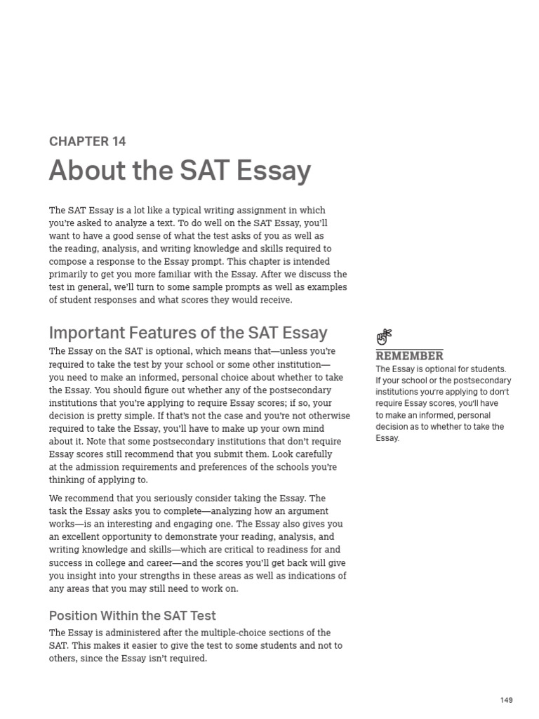 Official Sat Study Guide About Essay | PDF | Sat | Essays