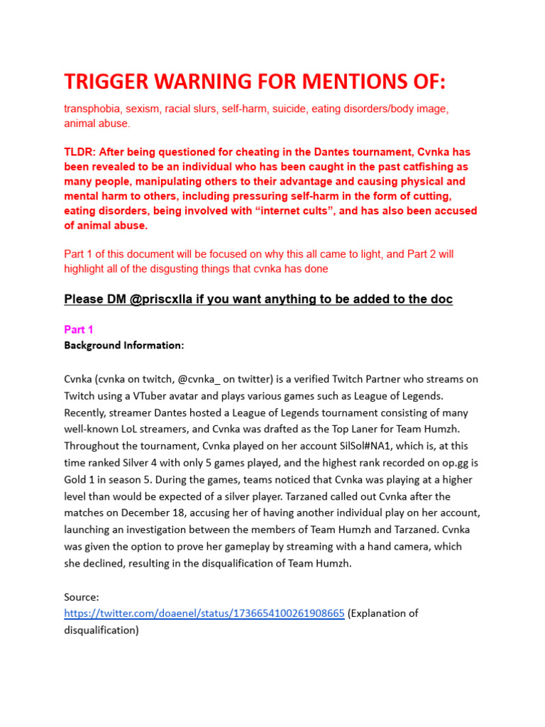 History of Cvnka Aka - SilSol-. | PDF