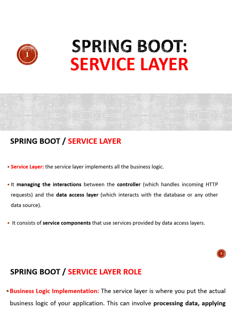 Chapter Iii Springboot Part 5 Service Pdf Spring Framework Databases