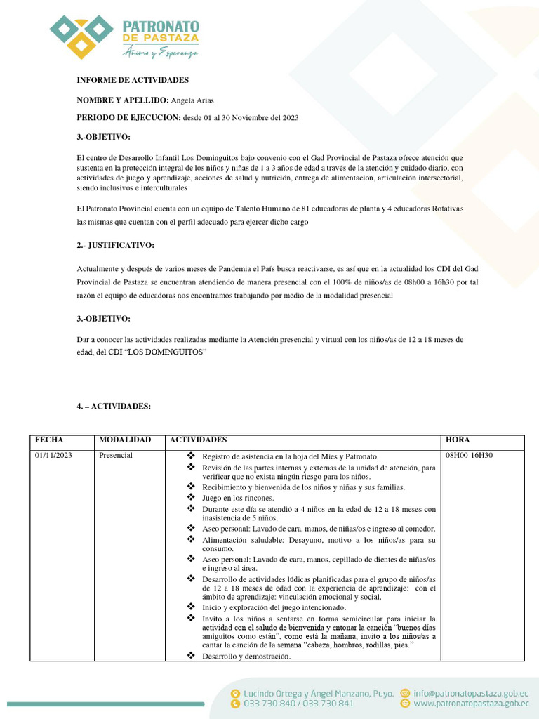 INFORME ANGELA ARIAS NOVIEMBRE-signed | PDF