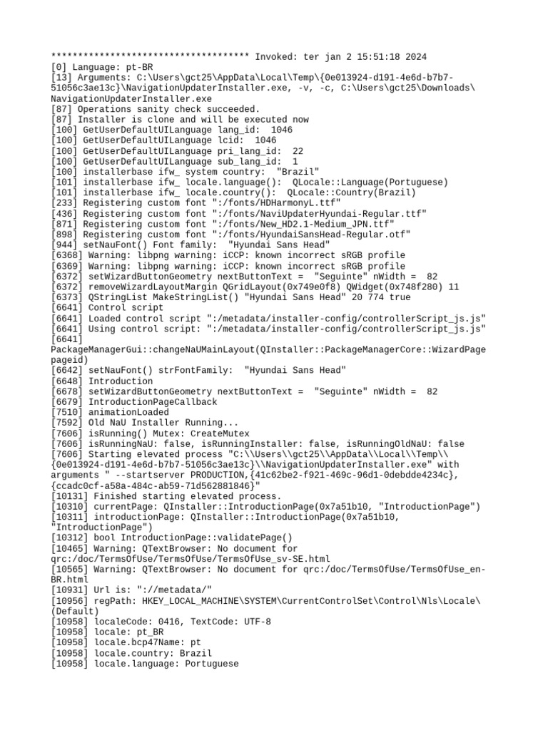Installation Log | PDF
