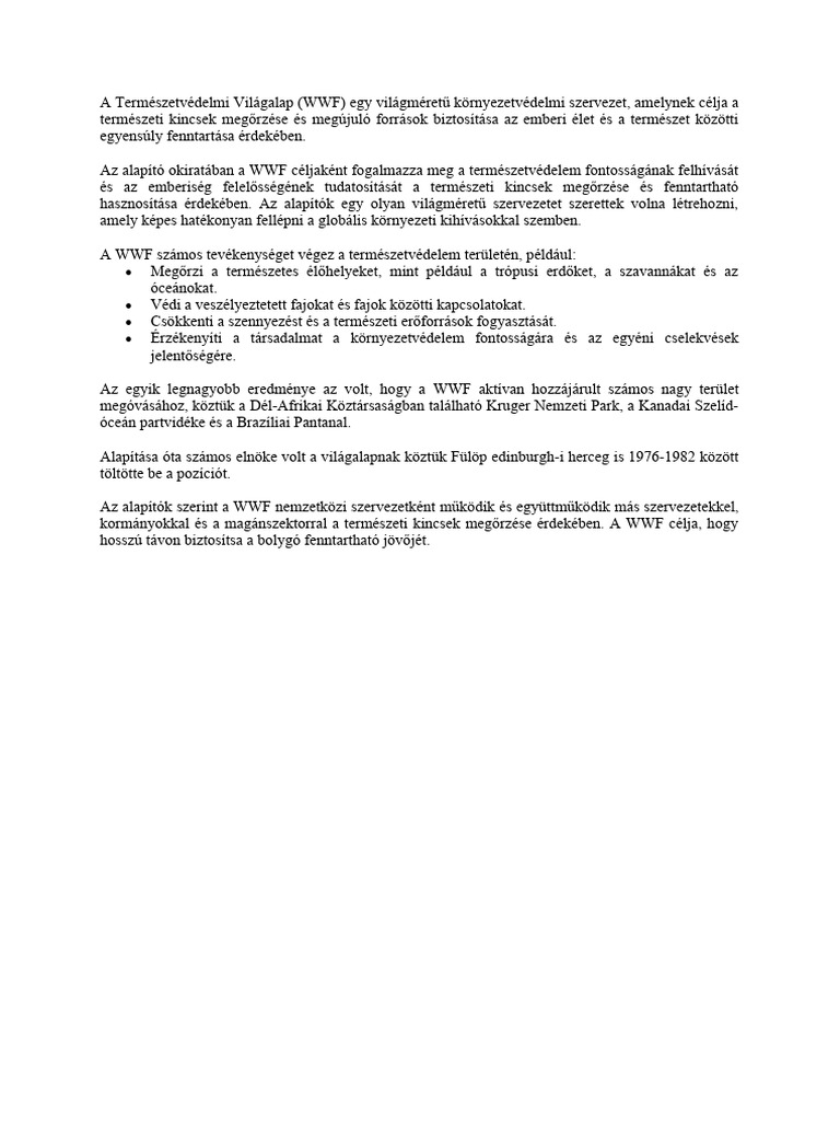 WWF | PDF