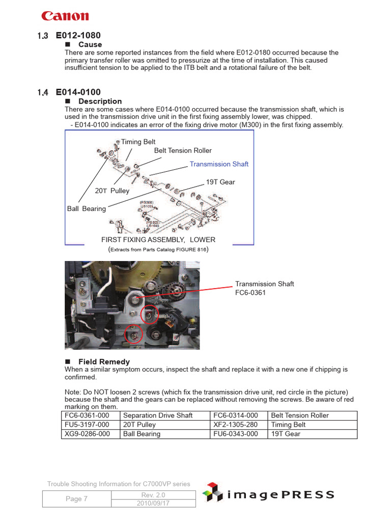 E014 0100 Description | PDF