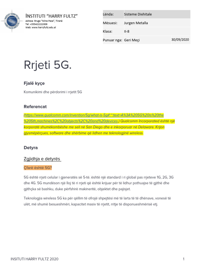 Rrjeti 5G | PDF