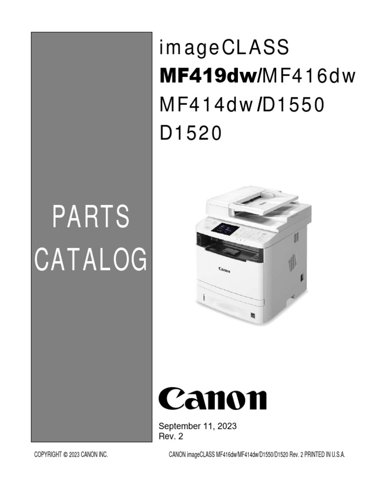 imageCLASS MF419dw MF416dw MF414dw D1550 D1520 PC r2 230911 | PDF | Technology & Engineering