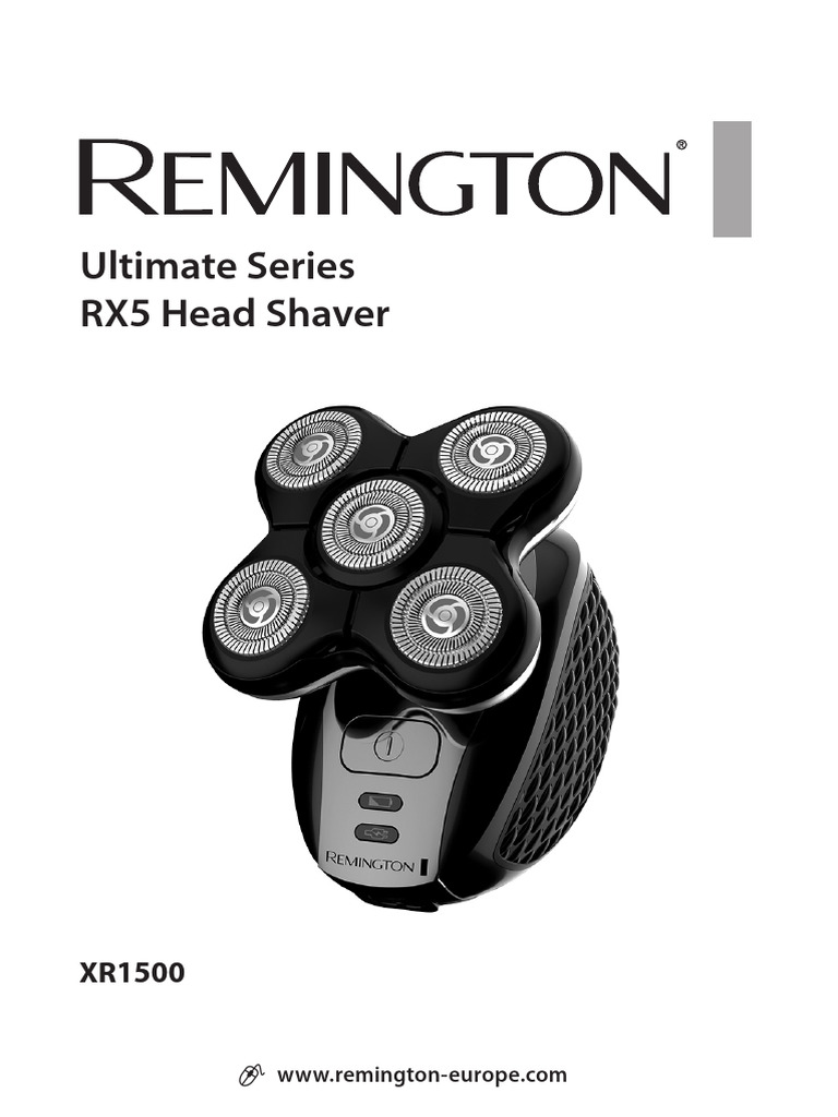 Remington Ultimate Series RX5 Head Shaver XR1500 manual | PDF