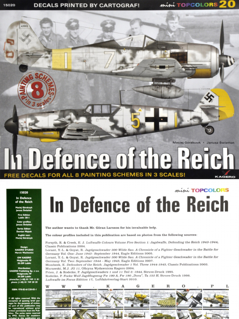 In Defence of The Reich Kagero Topcolors 15020 Compress | PDF