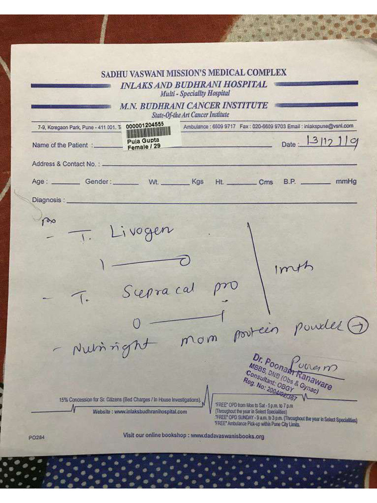 DR Prescription 13 Dec 2019 | PDF