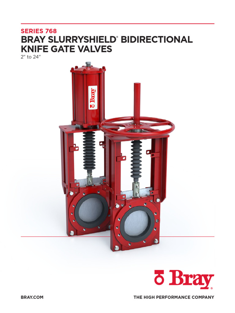 Bray Válvula Guillotina | PDF | Valve | Washer (Hardware)
