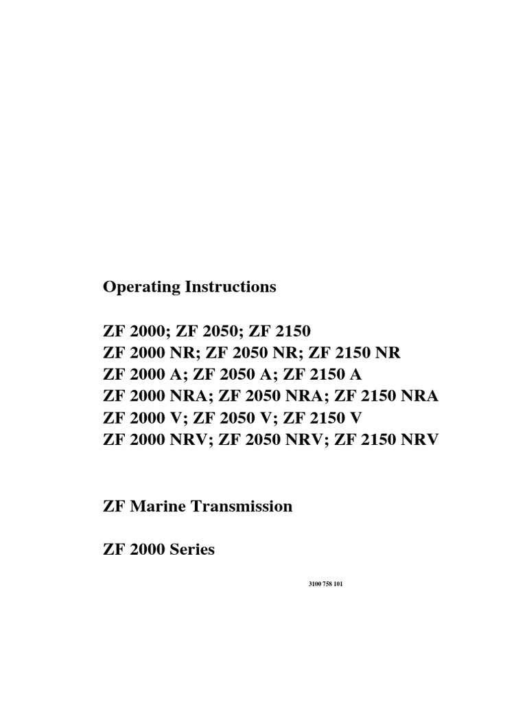 ZF 2000 Om | PDF | Technology & Engineering