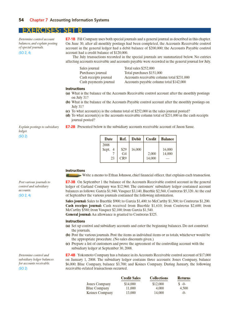 Accounting Principles 8th Edition - Exercises Chapter07 | PDF | Debits And Credits | Accounts ...