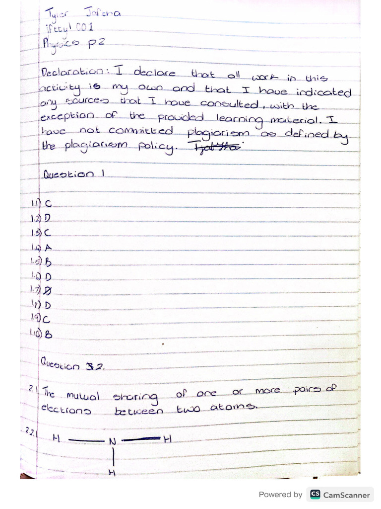 Physics Paper 2 | PDF