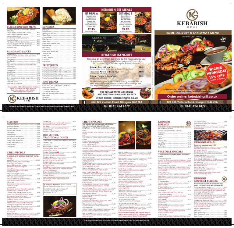 Kebabish Takeaway Menu | PDF Kebabish Takeaway Menu | PDF