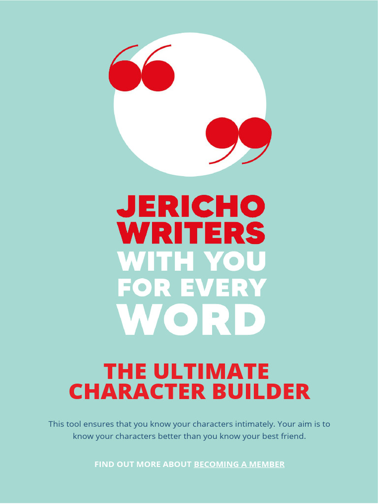 Writers' Character Development Tool | PDF