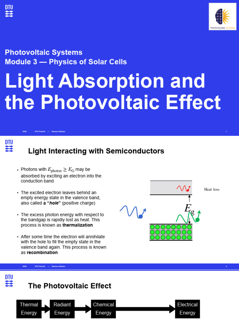 Solar Cell Physics Explained | PDF