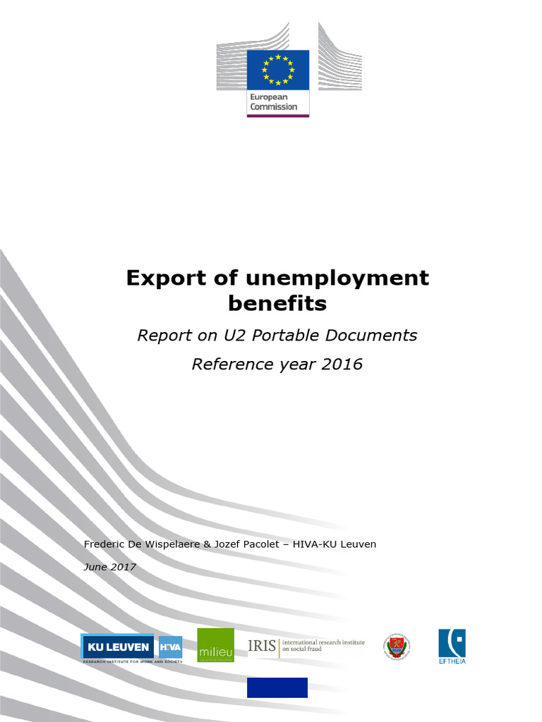 KE-04-18-228-EN-N Export of Unemployment Benefits - Report On U2 ...