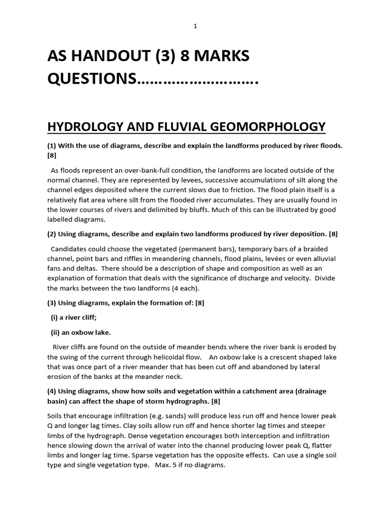 As Handout 8 Marks Question | PDF