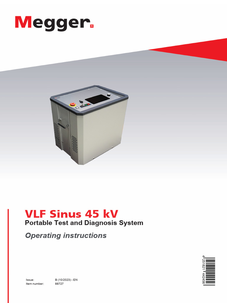 Vlf Sinus 45 v2 UG En | PDF | High Voltage | Electromagnetism