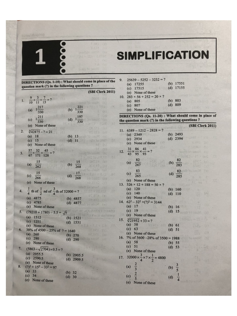 Simplification 1 | PDF