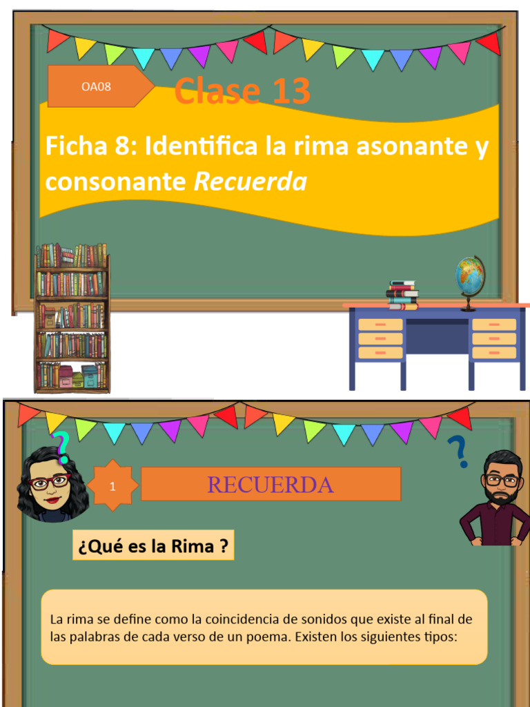 Clase 13 OCTAVO Rima Asonante y Consonante | PDF