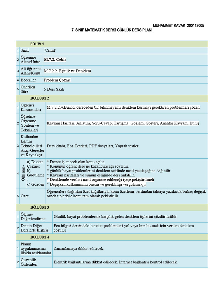 DERs Planı 02 | PDF