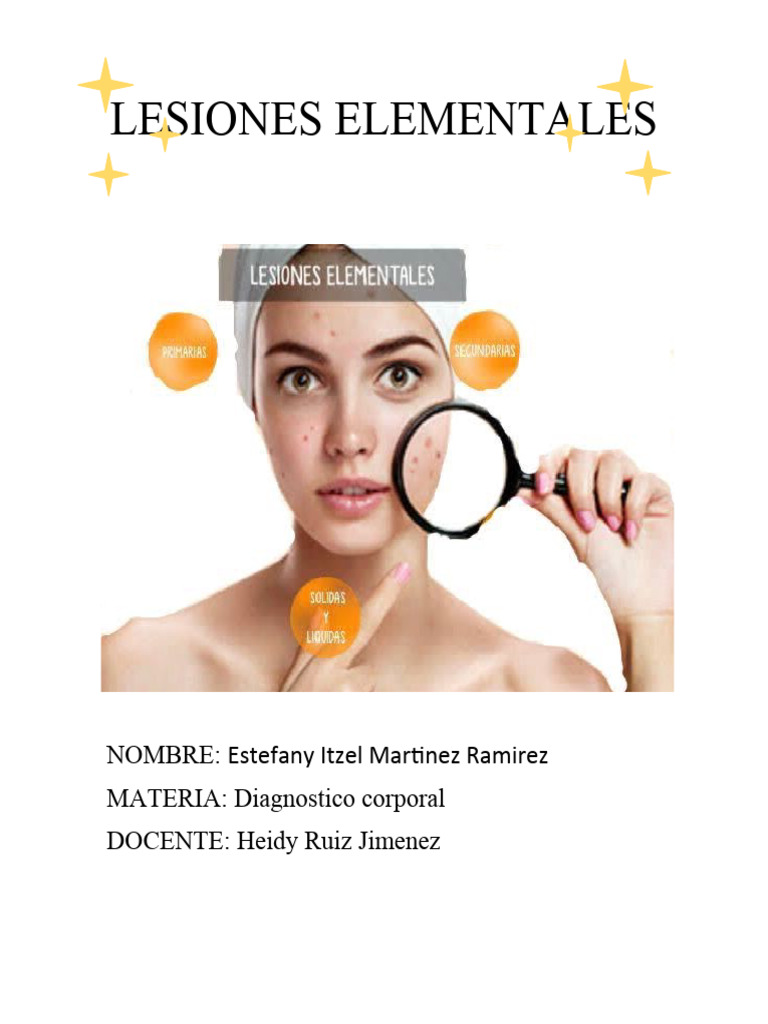 Lesiones Elementales - 024924 | PDF | Piel | Epidemiología