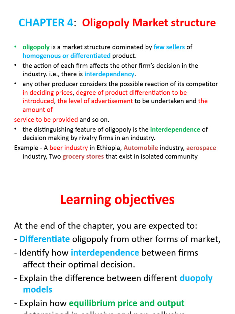 Oligopoly Pdf Oligopoly Economic Equilibrium