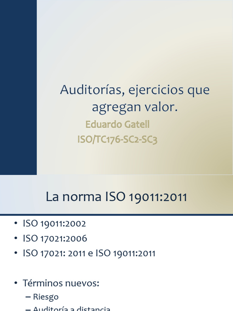 La Norma ISO 19011 - 2011 | PDF