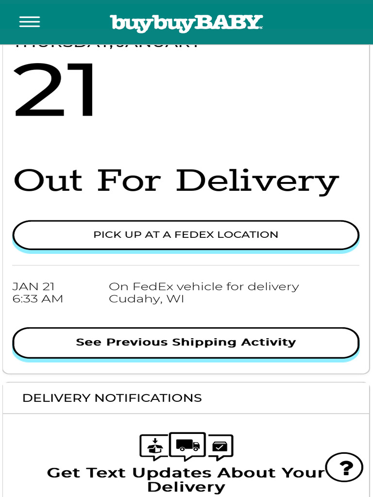 Out For Delivery: Thursday, January | PDF