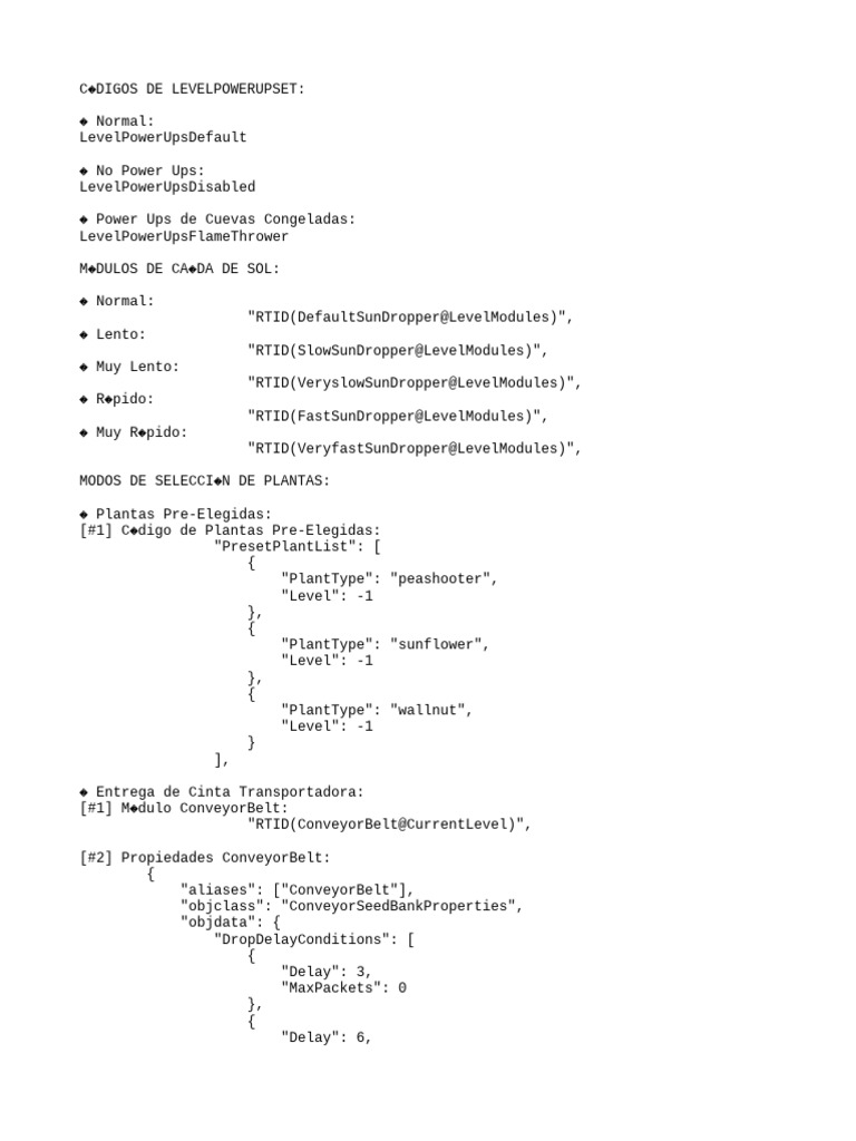 C Digos y Propiedades | PDF