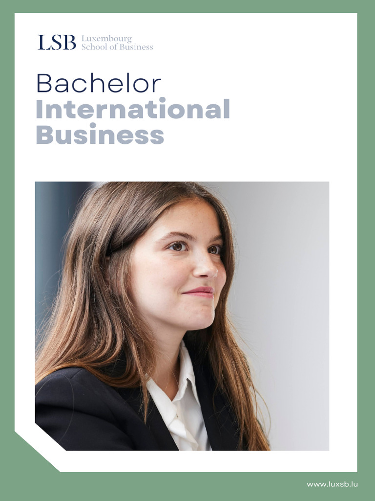 Final Brochure Bachelor International Business 1 1 | PDF | University ...
