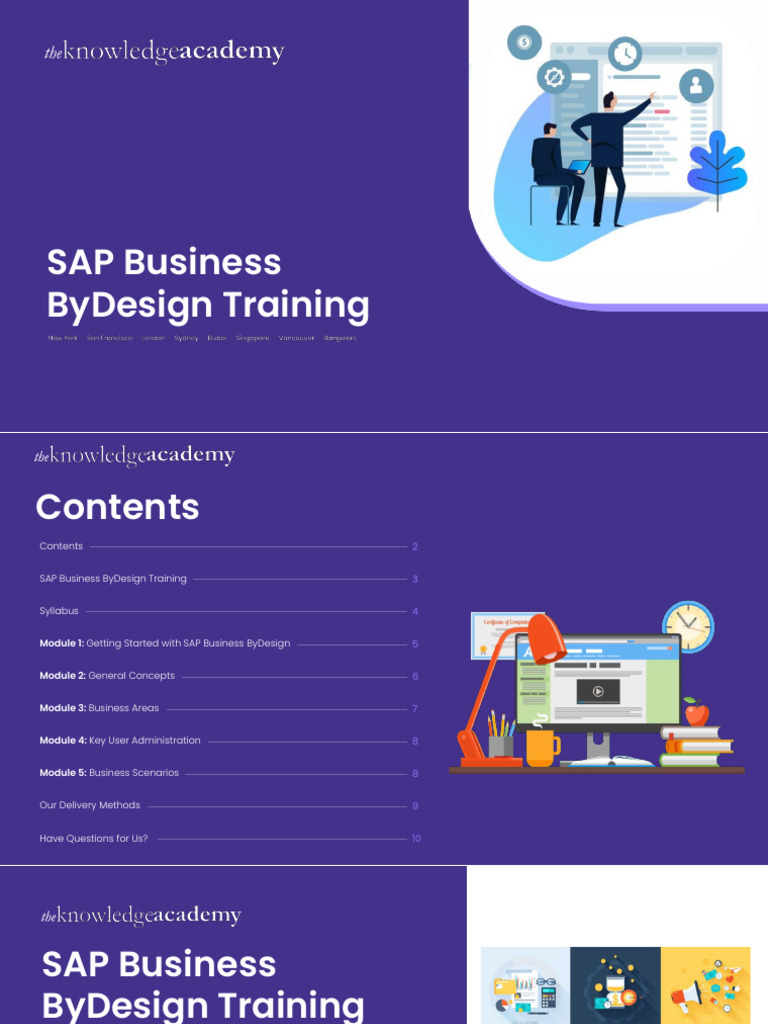 SAP Business ByDesign Training | Download Free PDF | Business | Enterprise Resource Planning