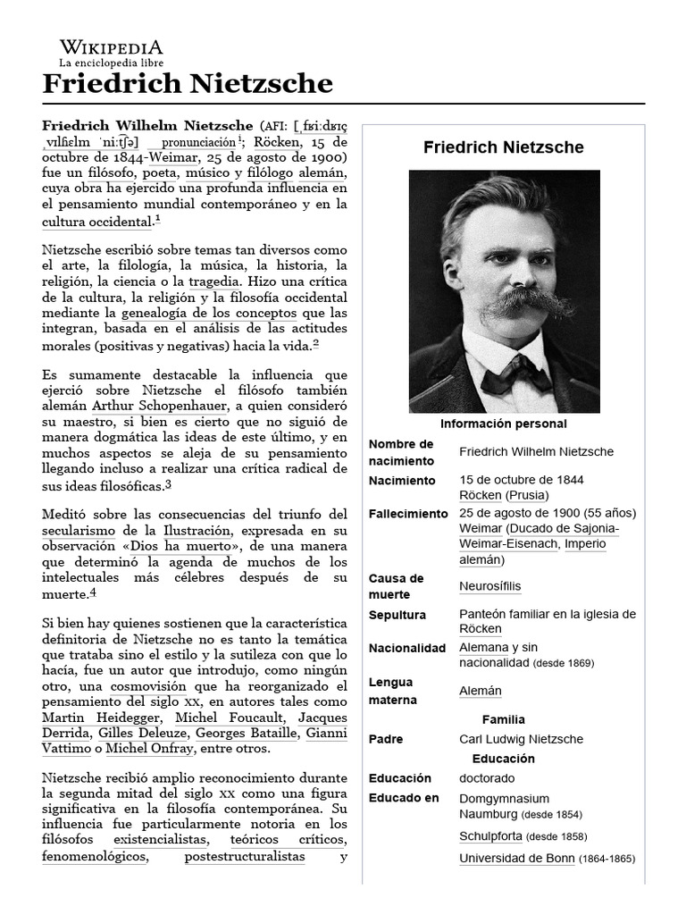 Friedrich Nietzsche | PDF | Friedrich Nietzsche