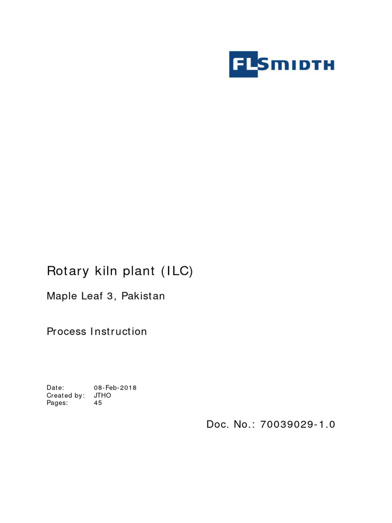 Kiln Process-70039029 - A4-P - 1.0 - EN | PDF | Industrial Processes | Secondary Sector Of The ...