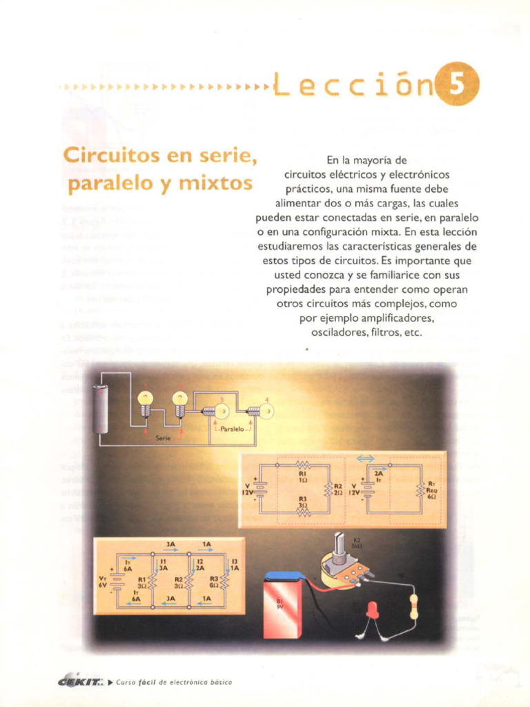 Circuitos Serie, Paralelo y Mixtos | PDF
