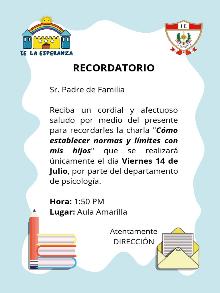 Formato de comunicados | PDF