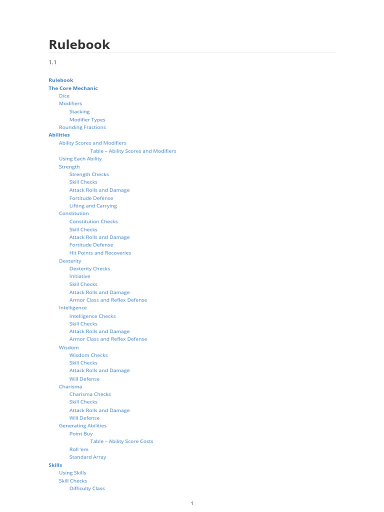 Orcus Rulebook - Current | PDF