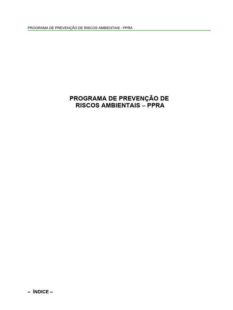Modelo PPRA | PDF