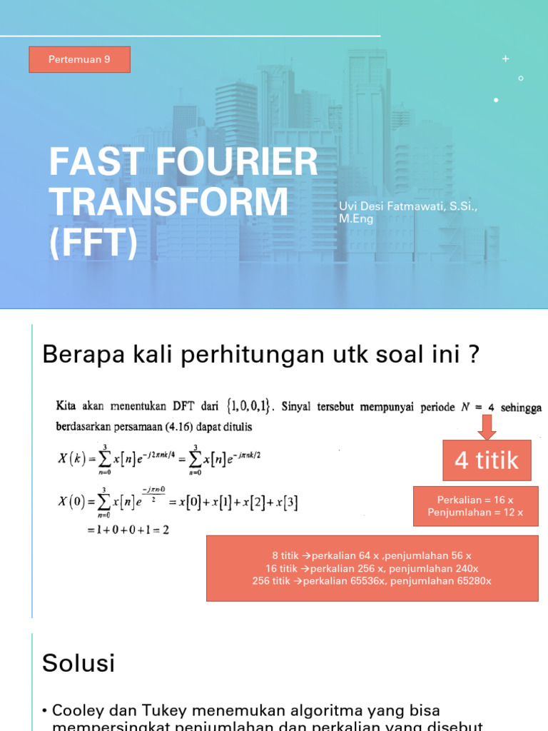 Fast Fourier Transform (FFT) | PDF