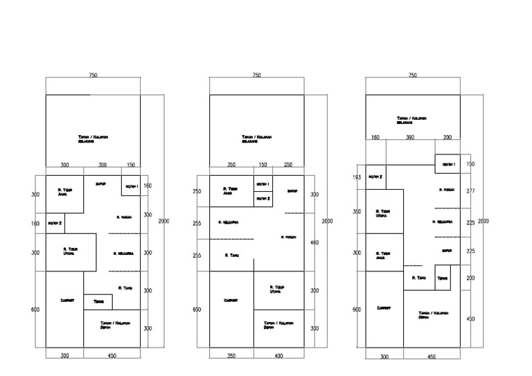 Denah Type 70-Model | PDF