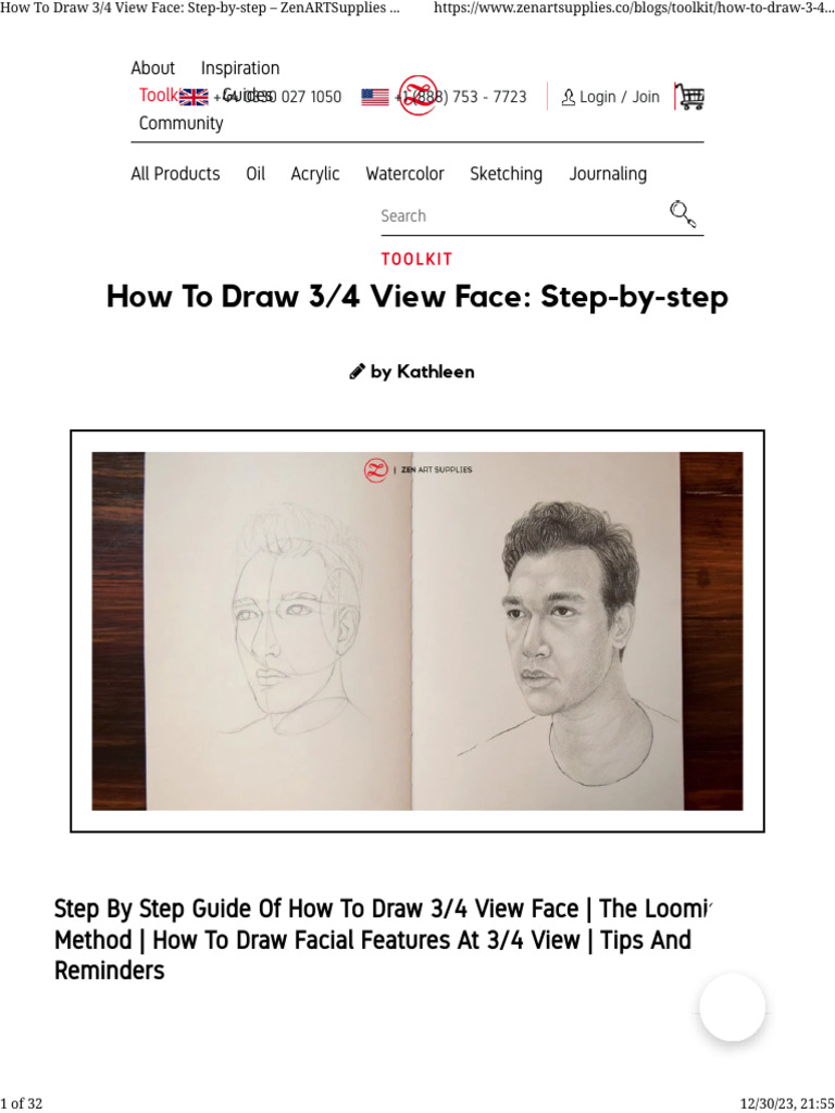 4 View Face_ Step-By-step – ZenARTSupplies _ Inspiring the Artist in ...