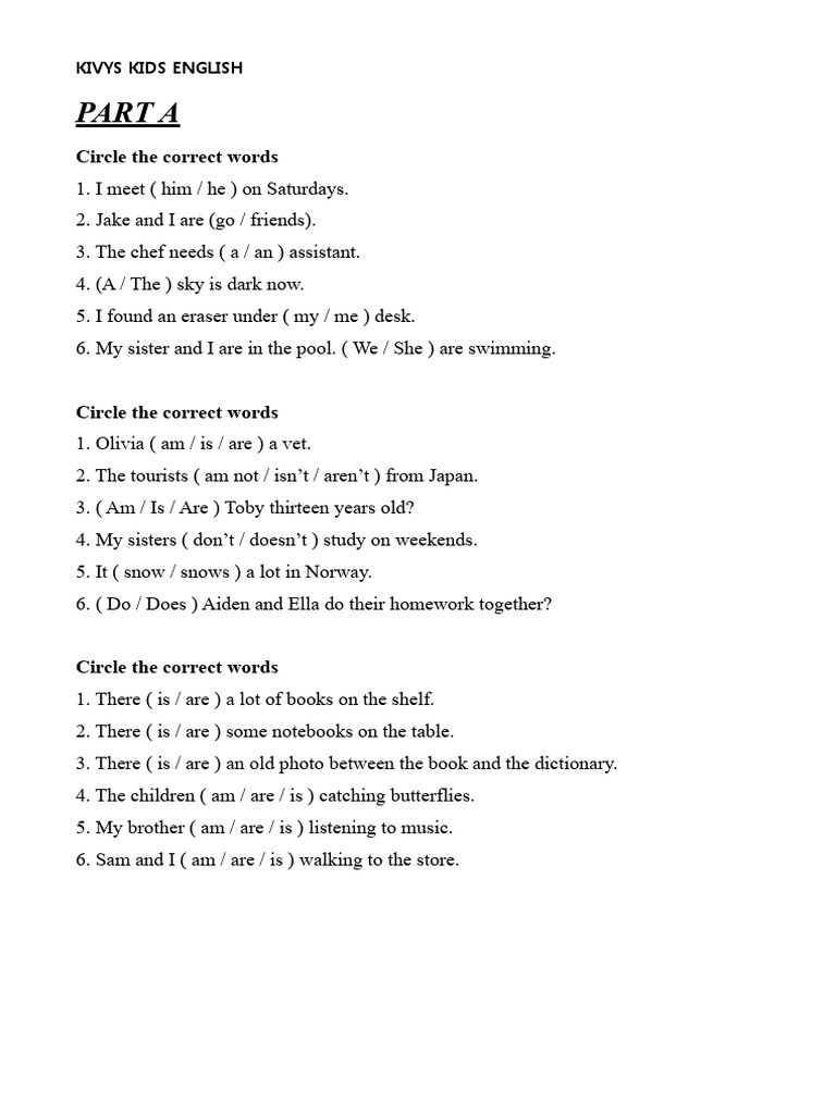 2022 Grammar Special - 7 Exercises | PDF