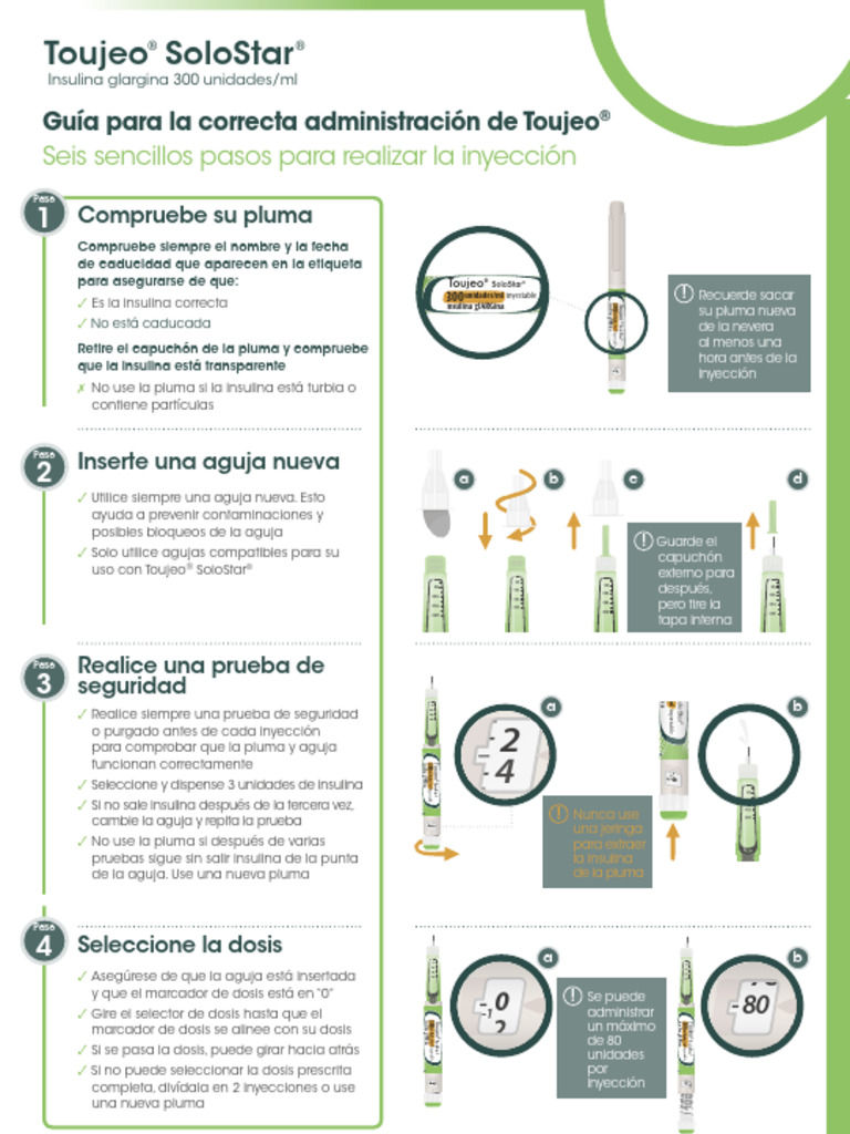 Guia Uso Toujeo SoloStar | PDF