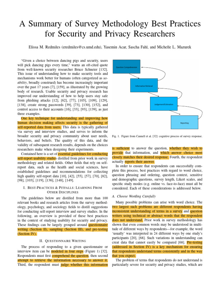 Best Practices | PDF | Survey Methodology | Sampling (Statistics)