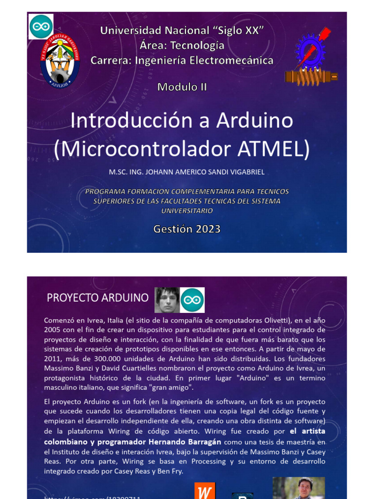 Introduccion A Arduino | PDF | Programación de computadoras | Lenguaje de programación