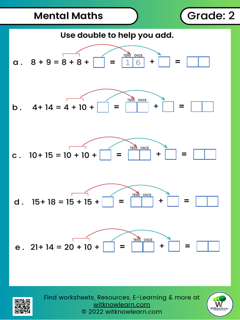 Free Class 2 Mental Math Worksheets For Quick Problem Solving 0 2023 27 ...